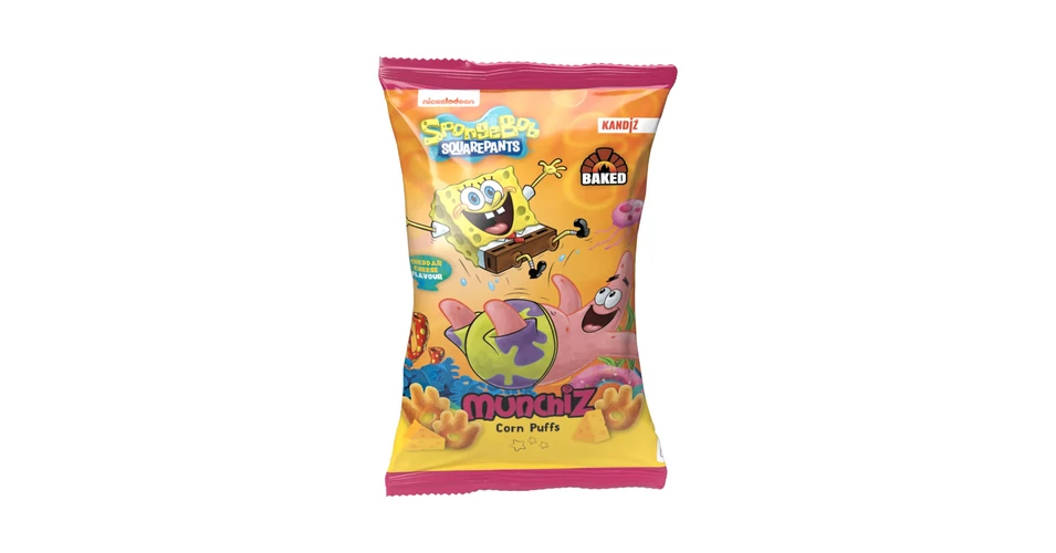 Spongyabob Munchiz kukorica puffancs Cheddar Cheese 40g (15db/krt) 265 ...